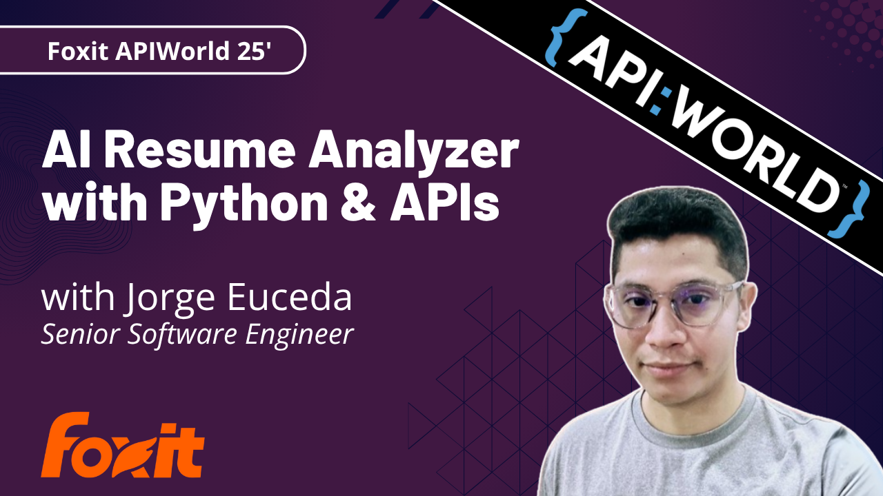 Building Auditable, AI-Driven Document Workflows with Foxit APIs - Foxit